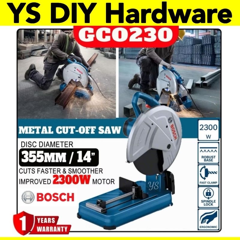 BOSCH GCO 230 14" PROFESSIONAL METAL CUT OFF MACHINE / GCO230 | Shopee ...