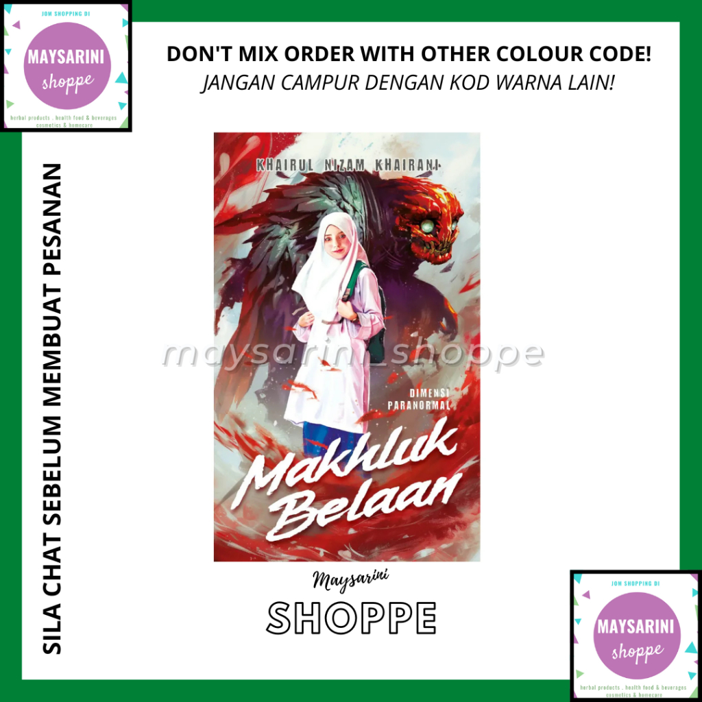 [PENERBIT X] Dimensi Paranormal: Makhluk Belaan oleh Khairul Nizam Khairani | Shopee Malaysia