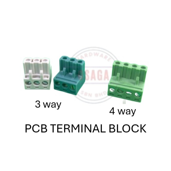 PCB TERMINAL BLOCK 3 WAY 4 WAY | Shopee Malaysia
