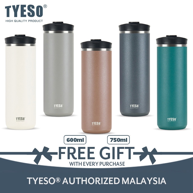 TYESO Vacuum Insulated Tumbler With Tea Coffee Filter Hot And Cold ...