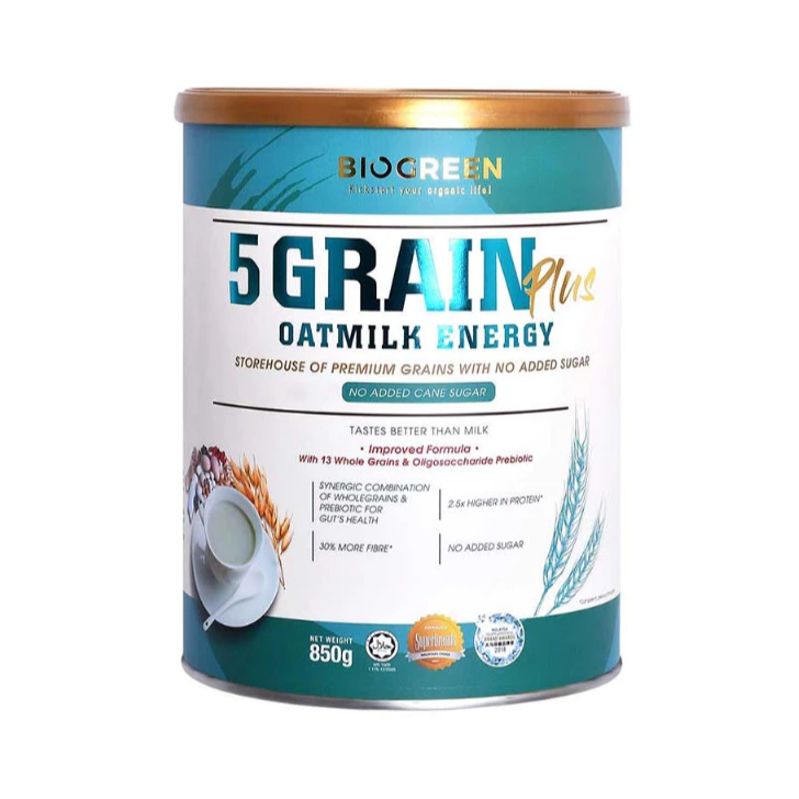 Biogreen 5 Grain Plus Oatmilk Energy 850g | Shopee Malaysia