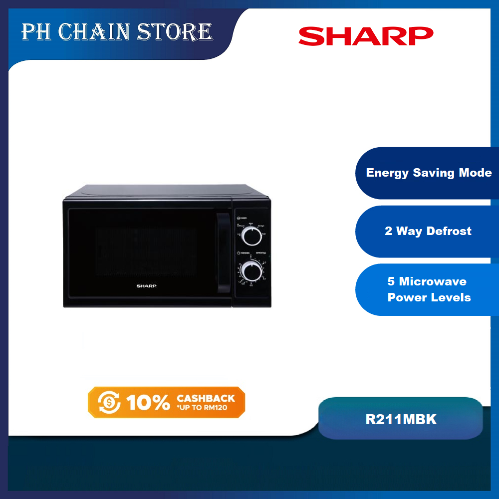 SHARP R211MBK 20L MICROWAVE OVEN | Shopee Malaysia