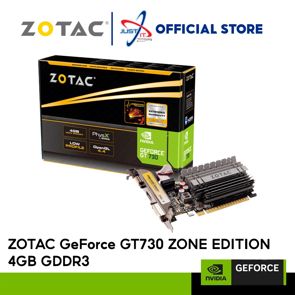 Zotac GT 730 / GT730 ZONE EDITION 4GB DDR3 GRAPHICS CARD ( ZT-71115 ...