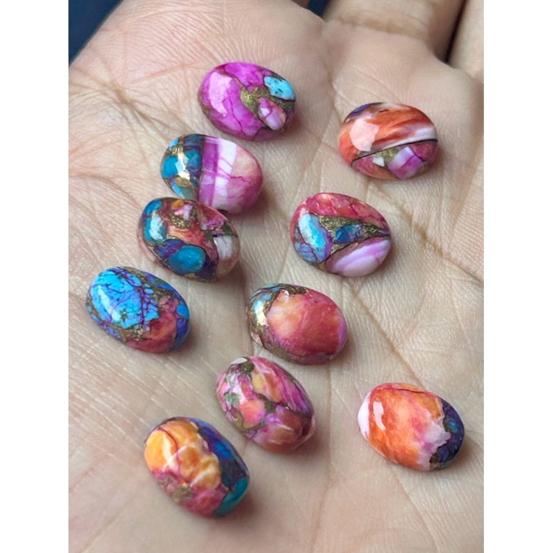 Permata Firus Pink Oyster Turquiose Asli Sesuai Untuk Cincin Untuk ...