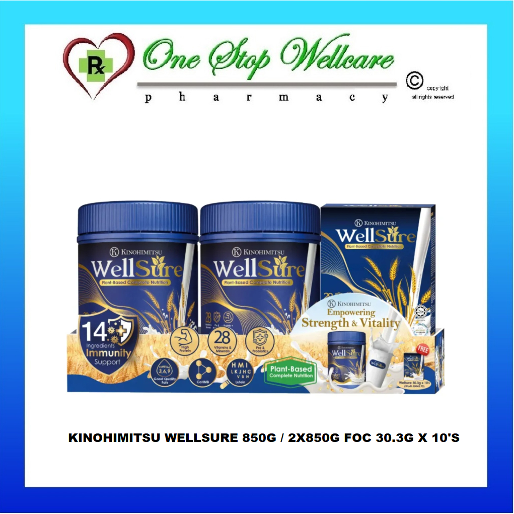 KINOHIMITSU WELLSURE 850G / 2X850G FOC 30.3G X 10'S (EXP:04/2026 ...