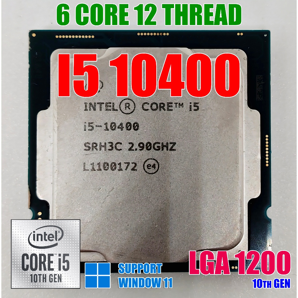 Used Intel® Core™ i5-10400 Processor / LGA1200 / 10TH GEN / 6 Core 12 ...