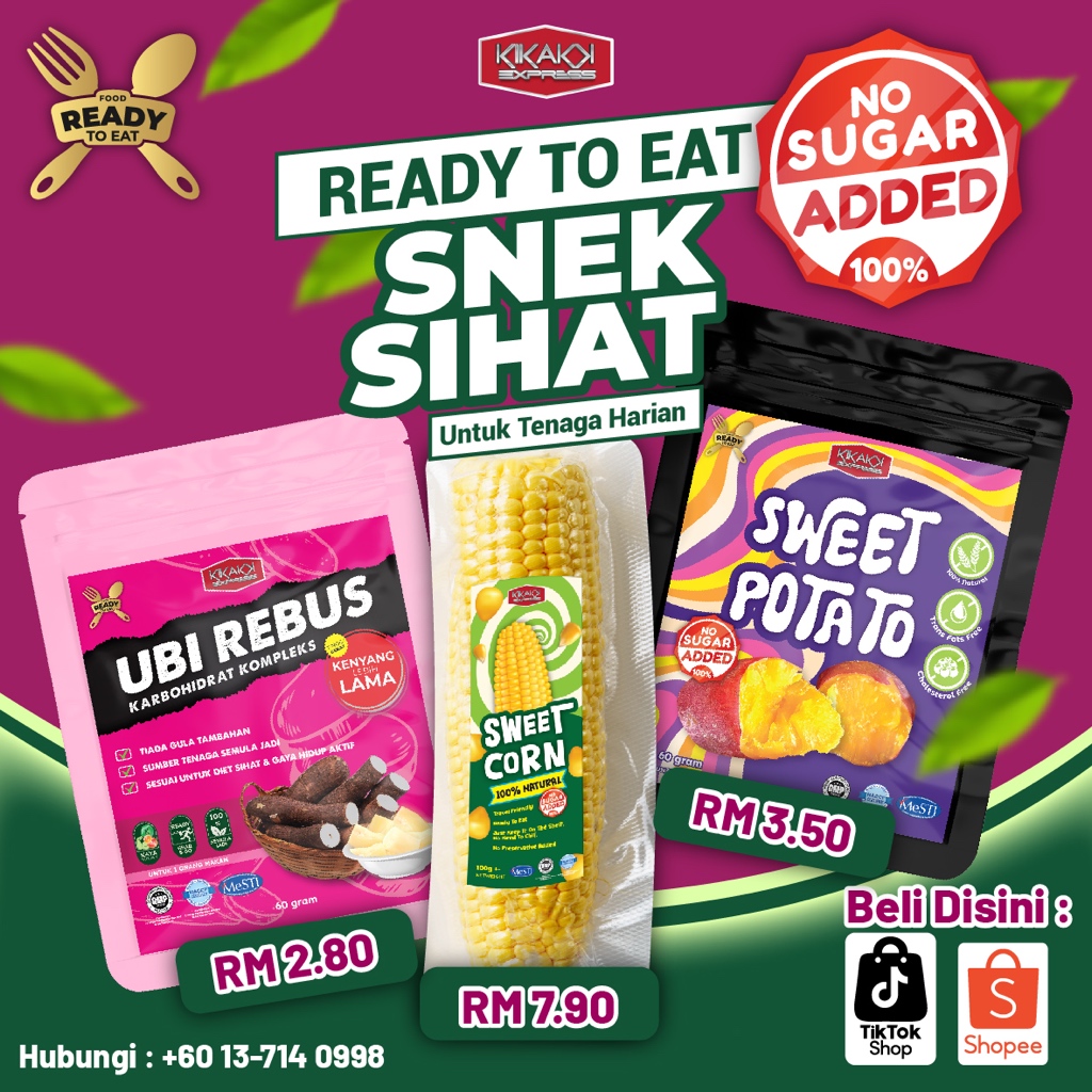 Kikak Express Snek Sihat Ubi Keledek & Jagung | Shopee Malaysia