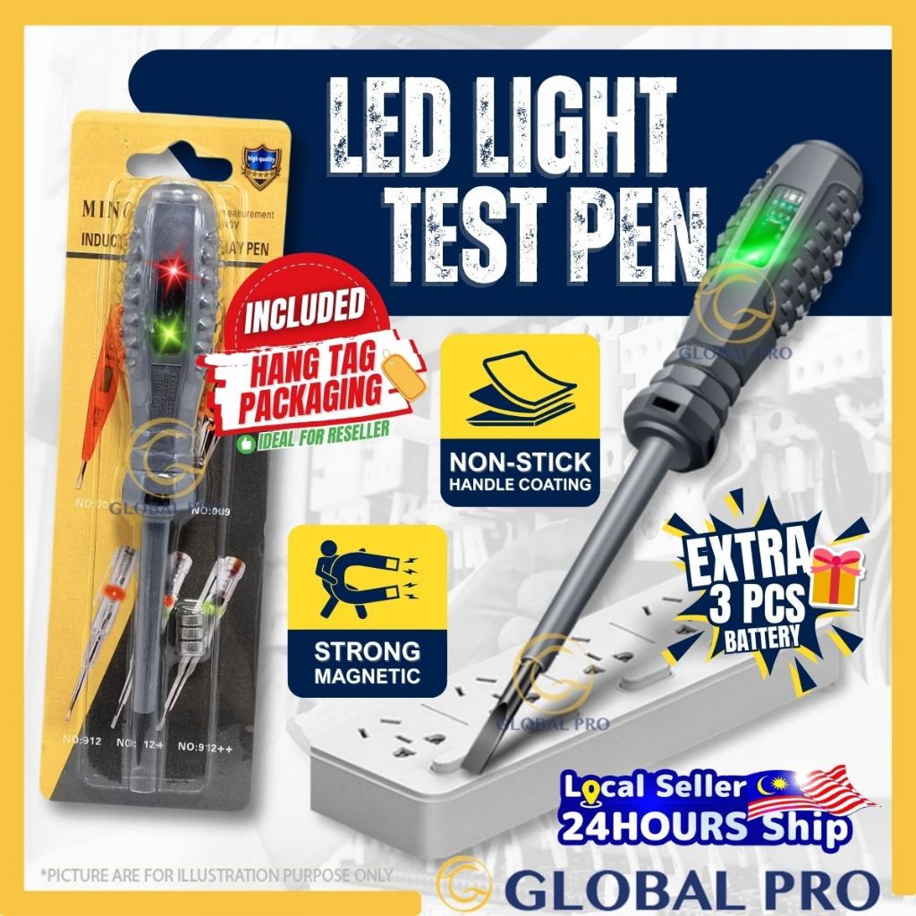 Test Pen Voltage Detector Electrical Screwdriver Test Pen Electrical ...