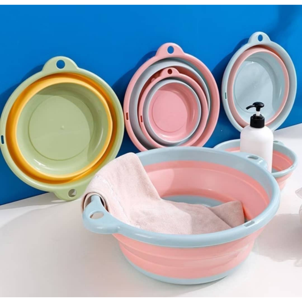 Foldable Wash Basin Collapsible Folding Basin Travel Face Washing ...