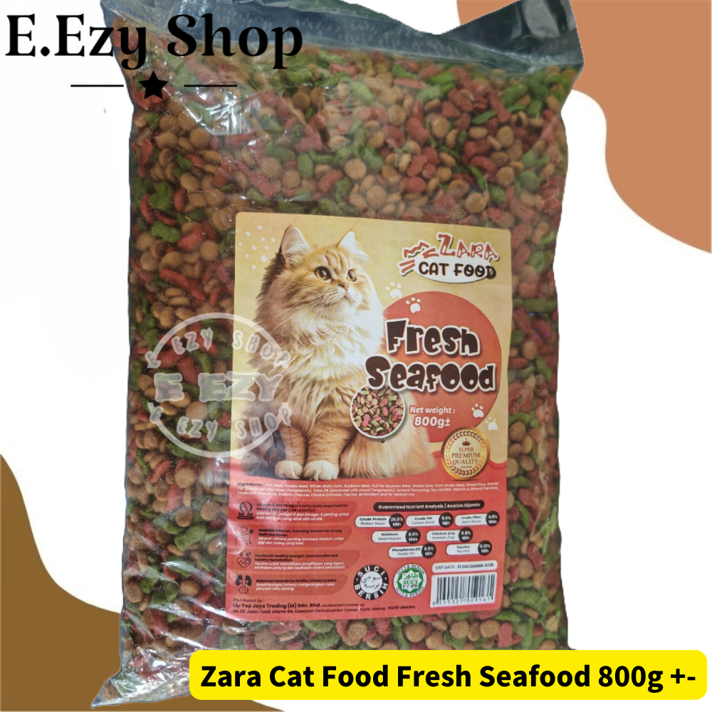 Zara Cat Food Fresh Seafood 800g +- Makanan Kucing | Shopee Malaysia