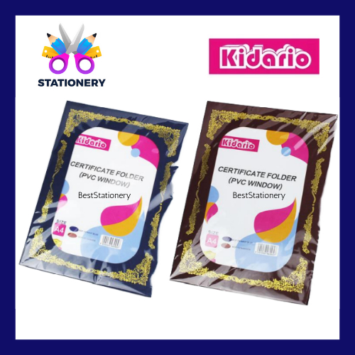 Kidario A4 Certificate Folder (PVC Cover Window) / Kad Sijil A4 / Sijil ...