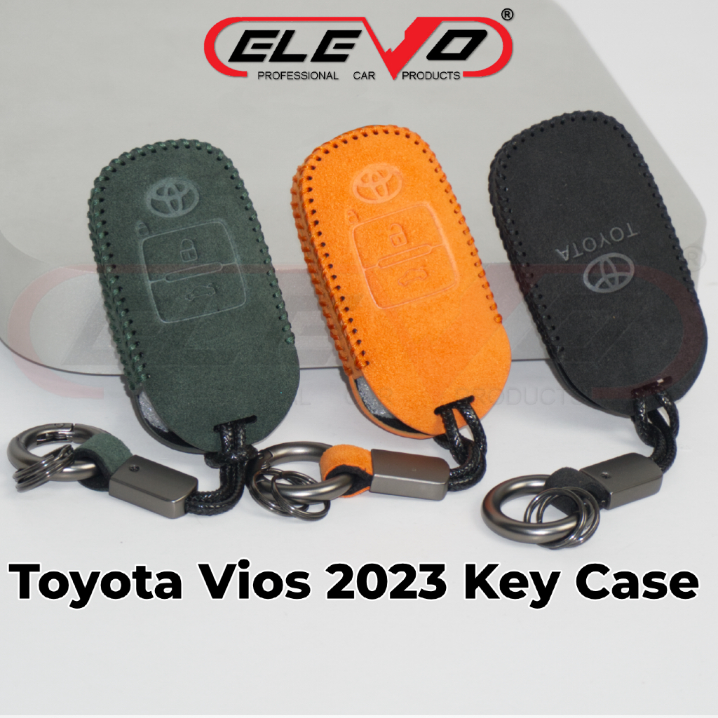 Toyota Vios 2023 GR Leather Key Case Key Cover With Key Chains | Shopee ...