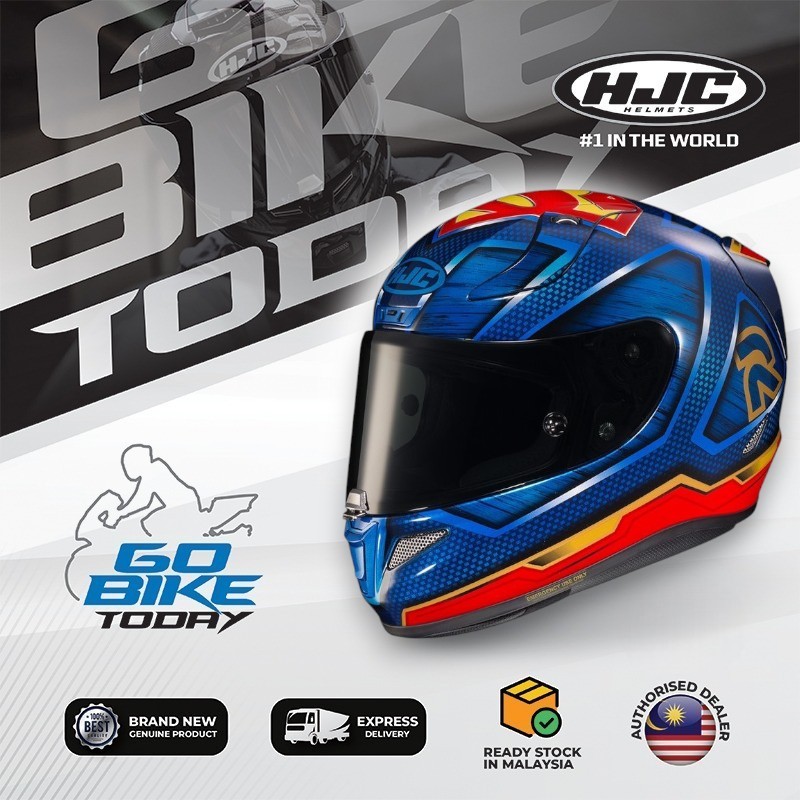 HJC RPHA 11 SUPERMAN MC21 Full Face Helmet | ECE 22.05 | DC COMIC ...