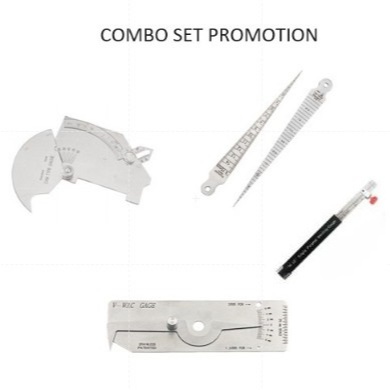 Welding Gauge Mg-8, V-WAC Gauge, Taper Ruler 0-15mm, HI LO Gauge (Combo ...