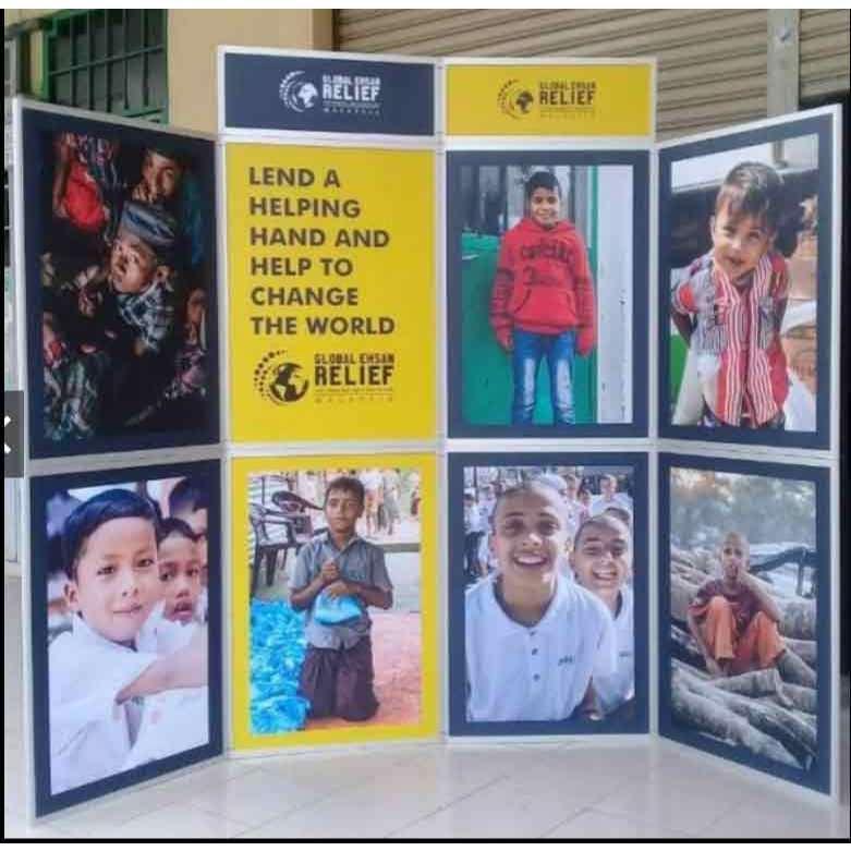8Panel 8Ft A1 Poster Printing Folding Display Wall Panel | Shopee Malaysia