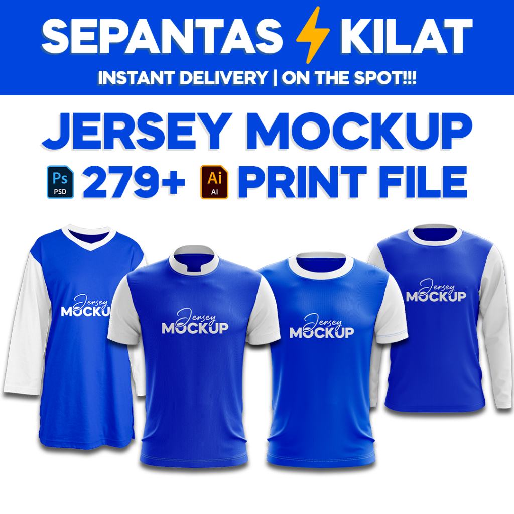 Mockup Jersey 279+ 🔥OnTheSpot🔥 Sublimation | Mockup baju | Shopee Malaysia