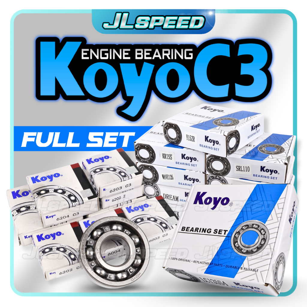KOYO C3 ENGINE BEARING FULL SET LC135 Y15 RXZ SRL115 SRL110 Y110 TXR ...