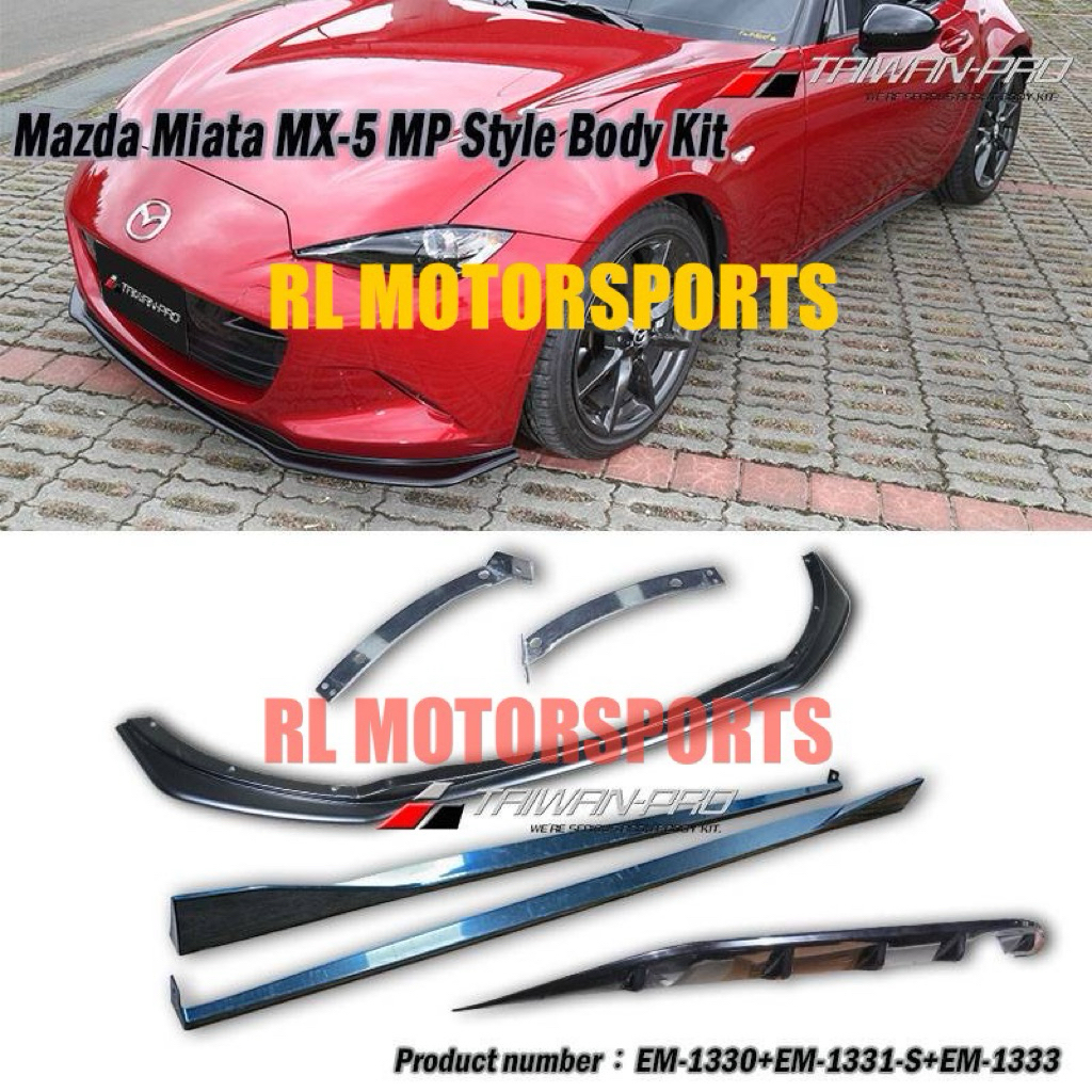 Mazda Miata MX-5 MX5 2016 - 2024 MP Front side rear skirt Lip diffuser ...