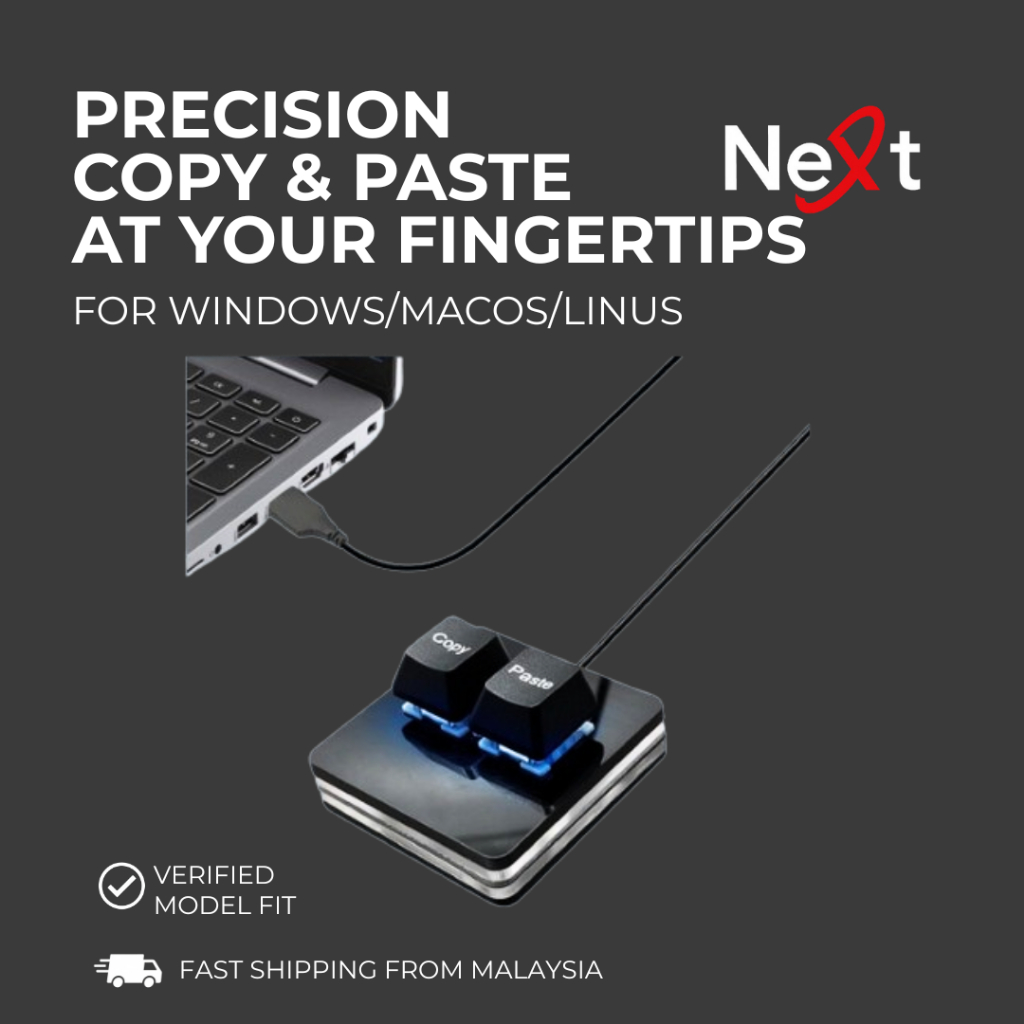 🔥𝗥𝗘𝗔𝗗𝗬 𝗦𝗧𝗢𝗖𝗞🔥Copy and Paste 2-Key Keypad One Handed Mechanical Gaming ...