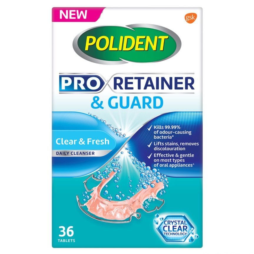 Polident Pro Retainer & Guard Daily Cleanser (36's) | Shopee Malaysia