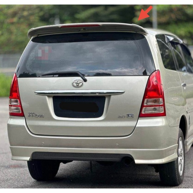 Toyota INNOVA 2005 - 2014 SPOILER LED ABS NO PAINT | Shopee Malaysia