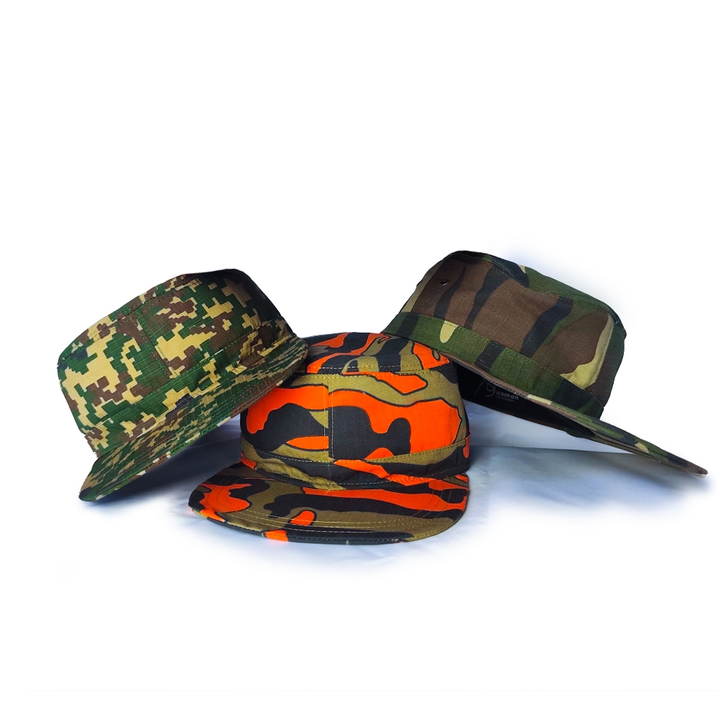 Topi Loreng Digital/Military Cap/Patrol Hat/Topi Bomba/Topi Tentera ...