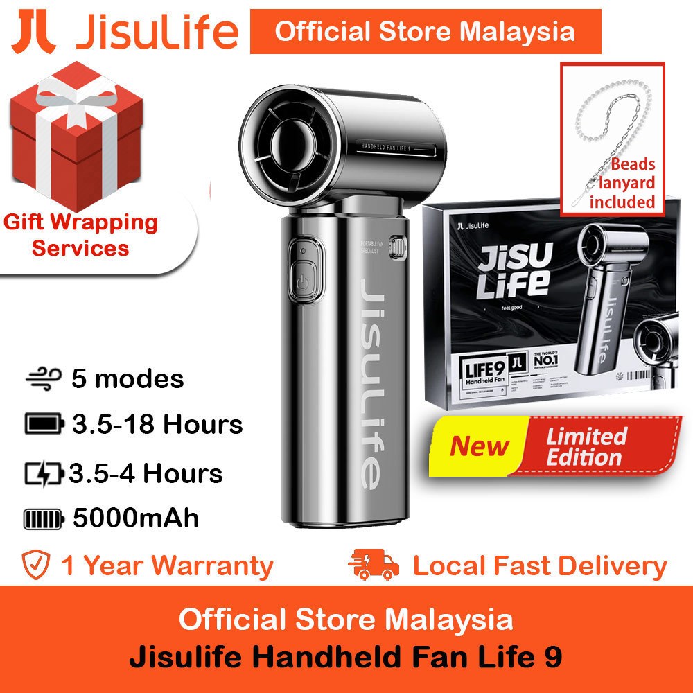 Jisulife Life 9 Limited Edition Silver Chrome Palm Size Mini Compact ...