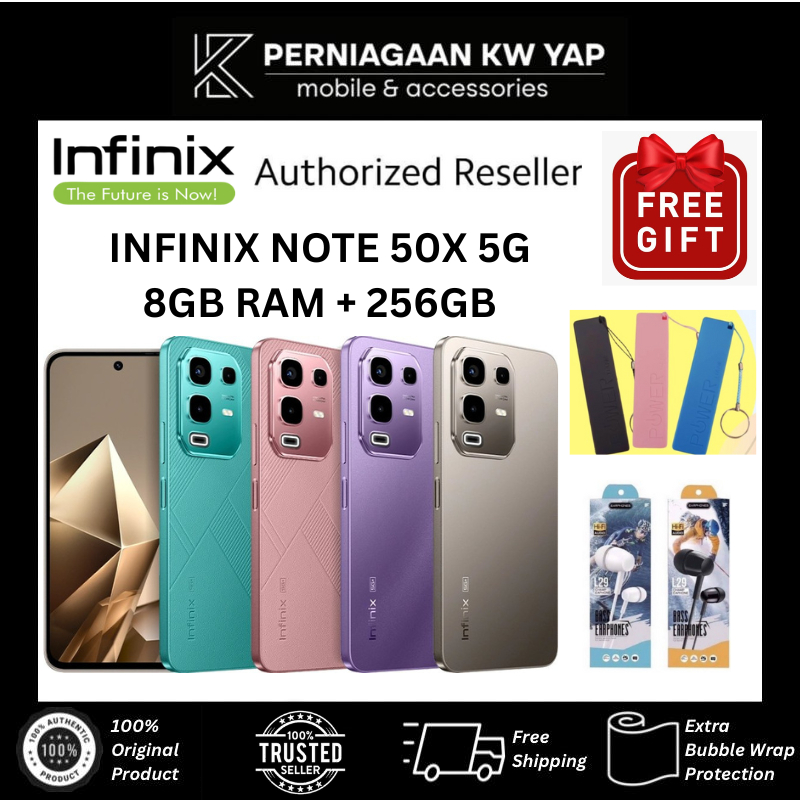 (READY STOCK) INFINIX NOTE 50X 5G (8GB+256GB) 1 TAHUN WARANTI DARI ...