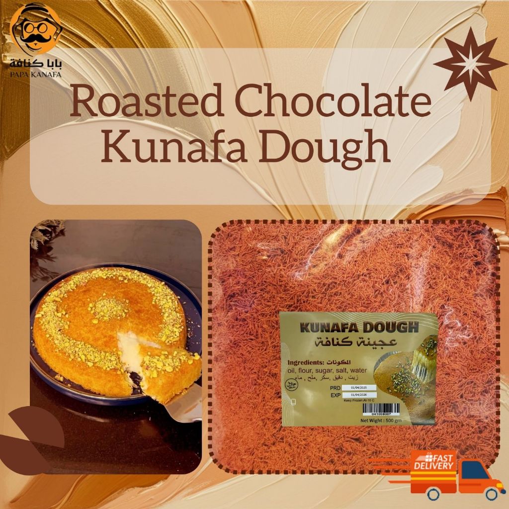 Roasted Kunafa Dough, Chocolate Roasted dough, 500g Panggang Berwarna ...
