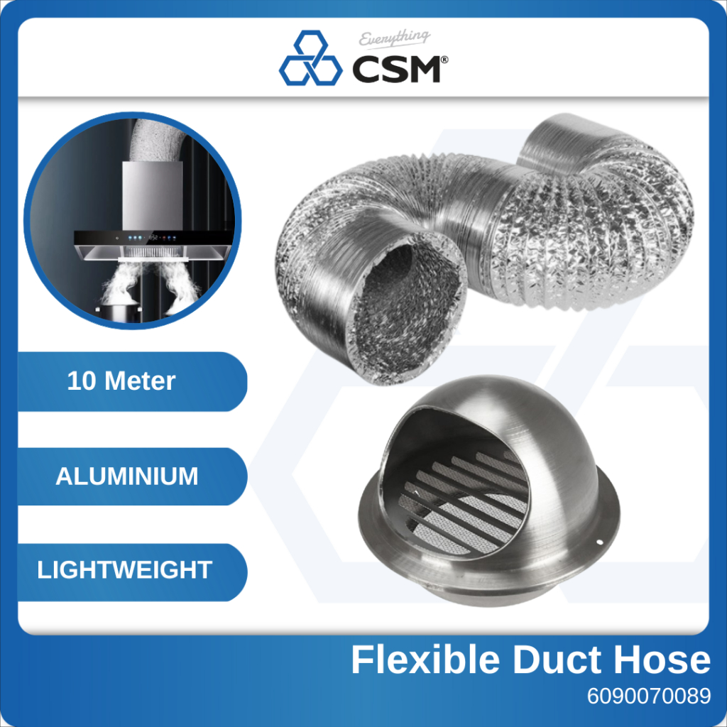 Aluminum Flexible Ducting Hose / Ducting Cap Air Duct Outlet Exhaust ...