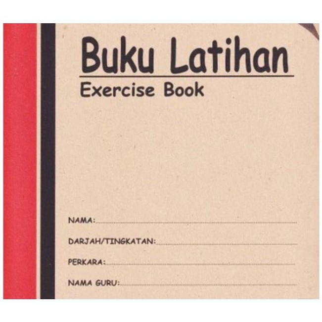 School Excercise Book Buku Latihan Medium Square 40pages( 5 book)/(12 ...