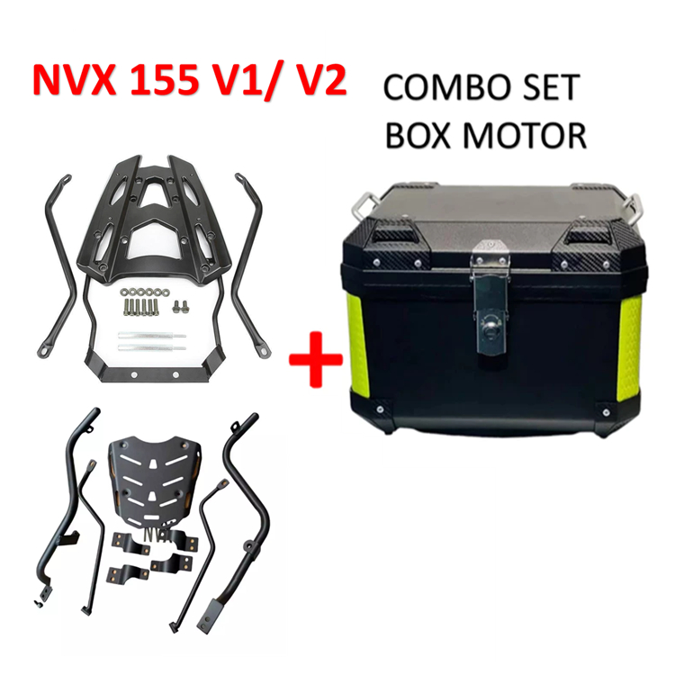 YAMAHA NVX V1 V2 Monorack + box combo heavy duty top rack bracket top ...