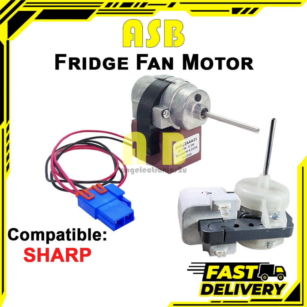 (1pc) ( Compatible : SHARP ) Fridge Fan Motor 07BCF / D4612AAA21 ...
