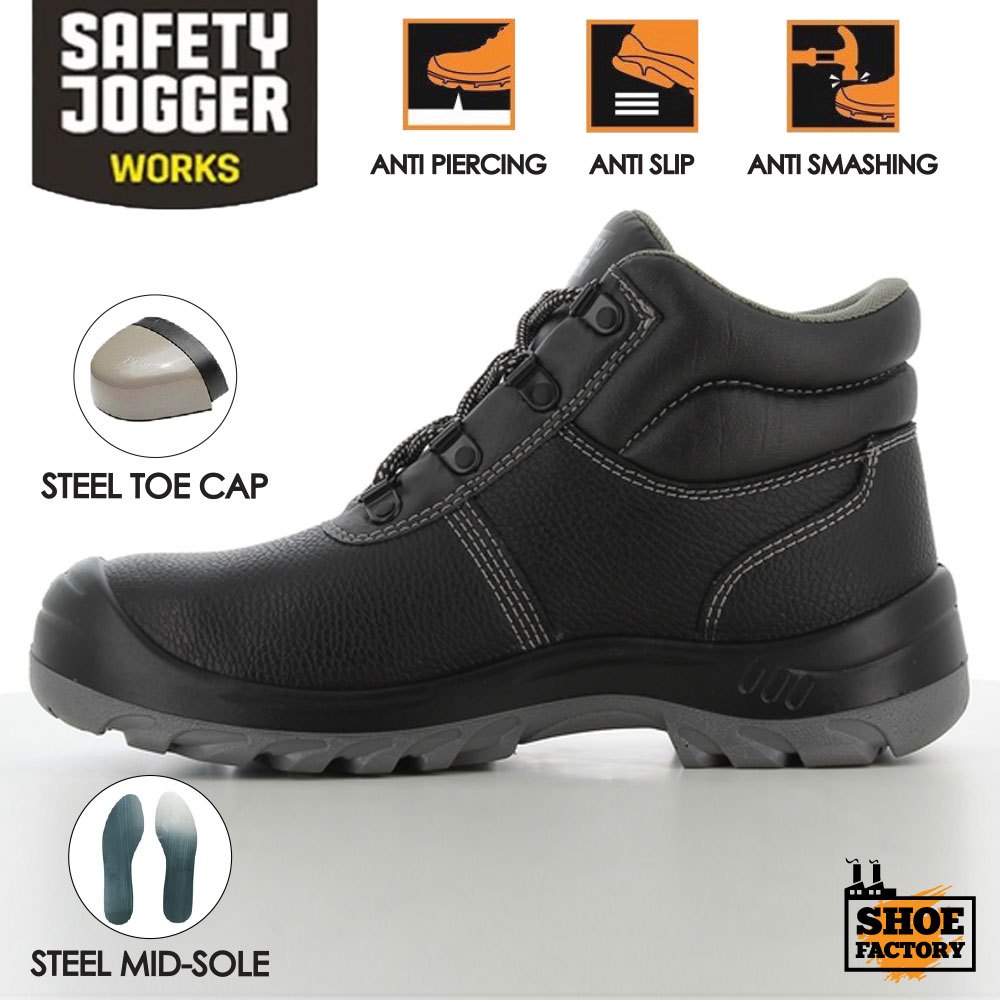 《BEST DEAL》SAFETY JOGGER SAFETY BOOT SAFETY SHOES MEN MIDDLE CUT ...