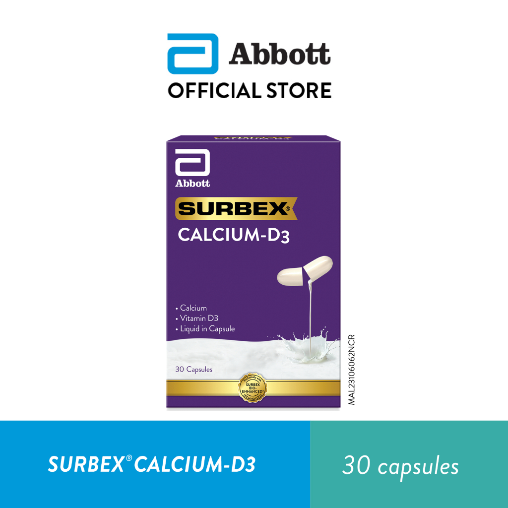 SURBEX Calcium-D3 30's | Shopee Malaysia