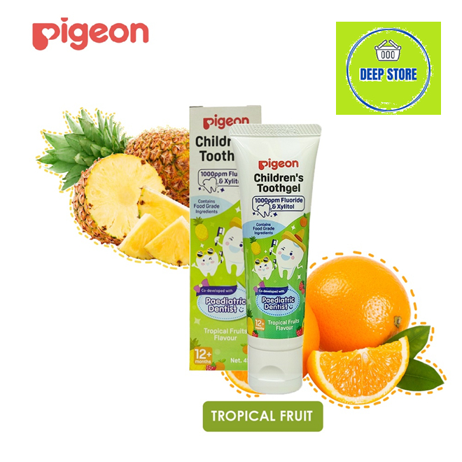 Pigeon Children Kid Toothgel Toothpaste - Mango / Tropical Fruits ...