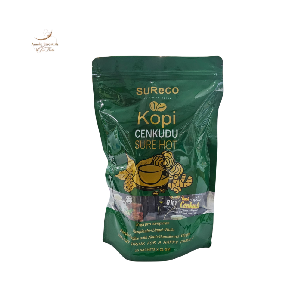 SURECO Kopi Cengkudu Sure Hot 20Sachet x 21g 100% Original HQ | Shopee ...