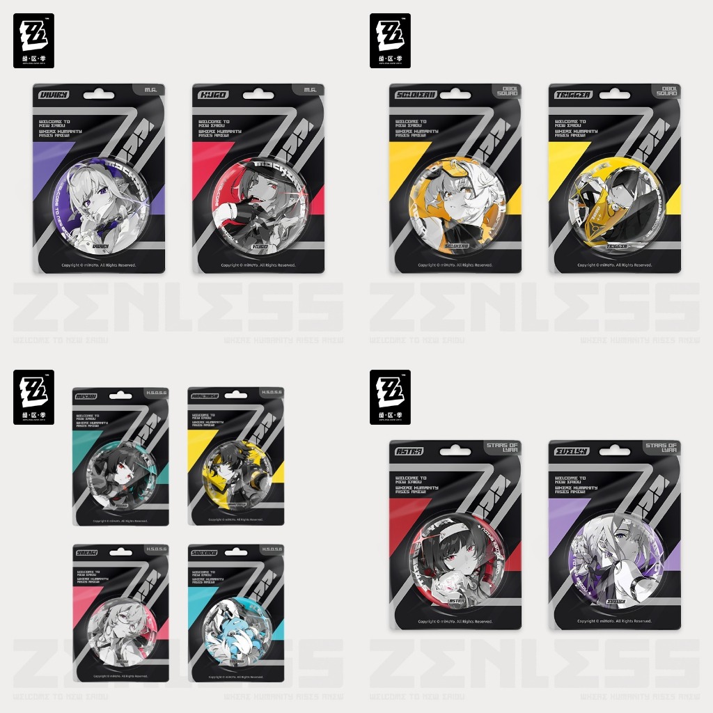 【Zenless Zone Zero】 Cinema Series - Tinplate Badge Mindscape Hugo ...