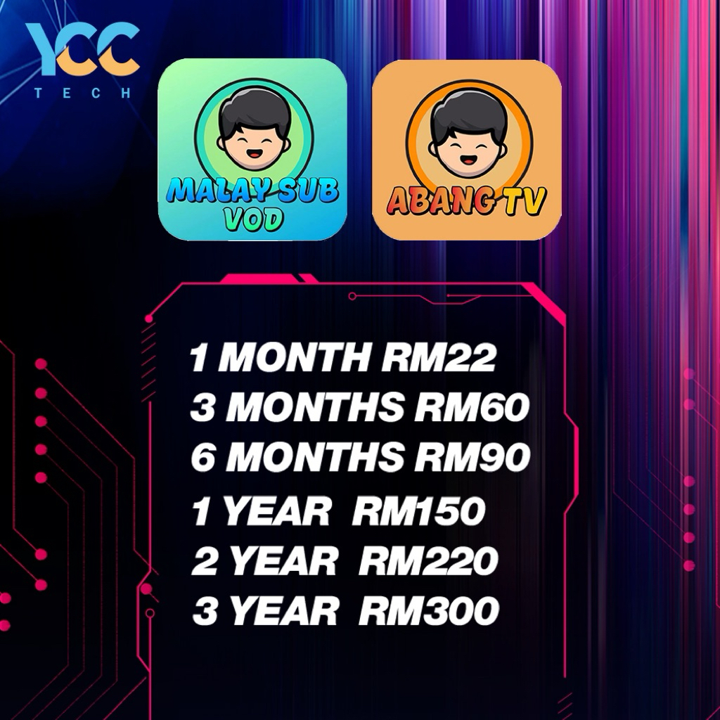 [FAST SHIPMENT] ABANGTV 1/3/6 MONTHS RENEW PACKAGE ID | Shopee Malaysia