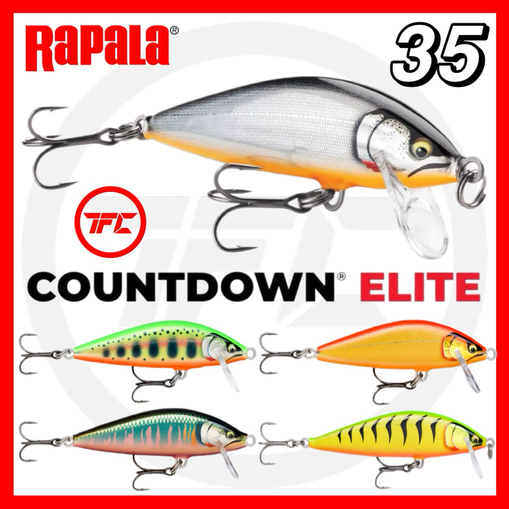 RAPALA Countdown Elite 35 CDE35 Lure Bait Legend 2.0 Sinking | Shopee Malaysia