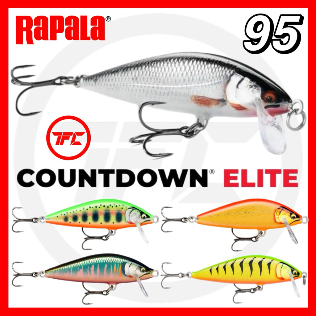 RAPALA Countdown Elite 95 CDE95 Legend 2.0 Fishing Lure Bait Sinking 9.5cm | Shopee Malaysia