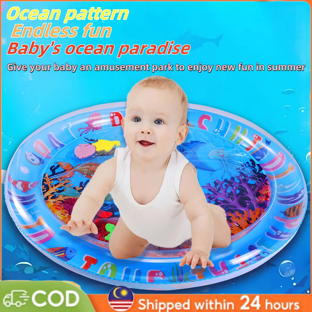 Baby Infant Cartoon Pattern Water Play Mat Fun Activity Playmat ...