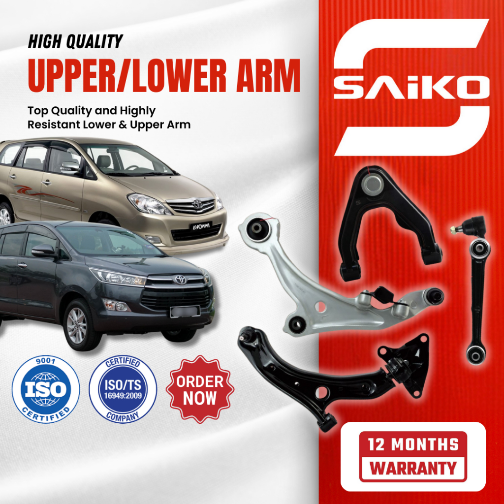 SAIKO ORIGINAL - Toyota Innova TGN40 / 41 /140 - Upper Arm / Lower Arm ...