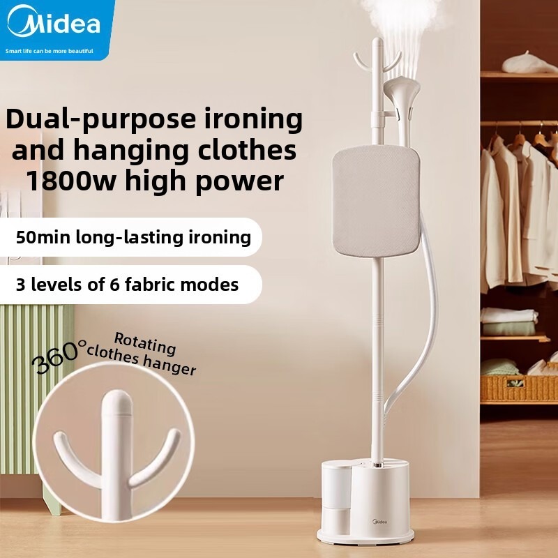 【New Model】Midea YGJ18D1 Garment Steamer 1800W 1.6L Tank 30s Heat-up 3 ...