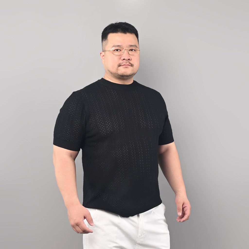 UM工作室精工冰爽丝半透网状T恤COOL SILK HALF TRANSLUCENT NET PATTERN TSHIRT BAJU T ...