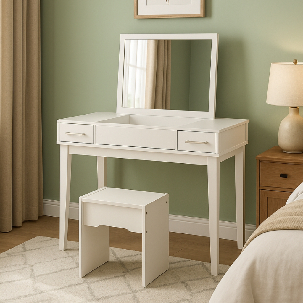 makeup cabinet Furniture Direct LANA Dressing Table Almari solek Almari ...