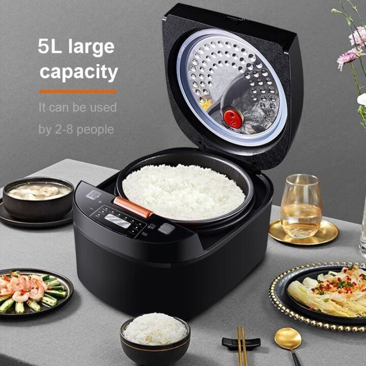 Rice Cooker Black Smart Screen Multifunction periuk nasi elektrik Non-Stick Pot For 3-10 People ...