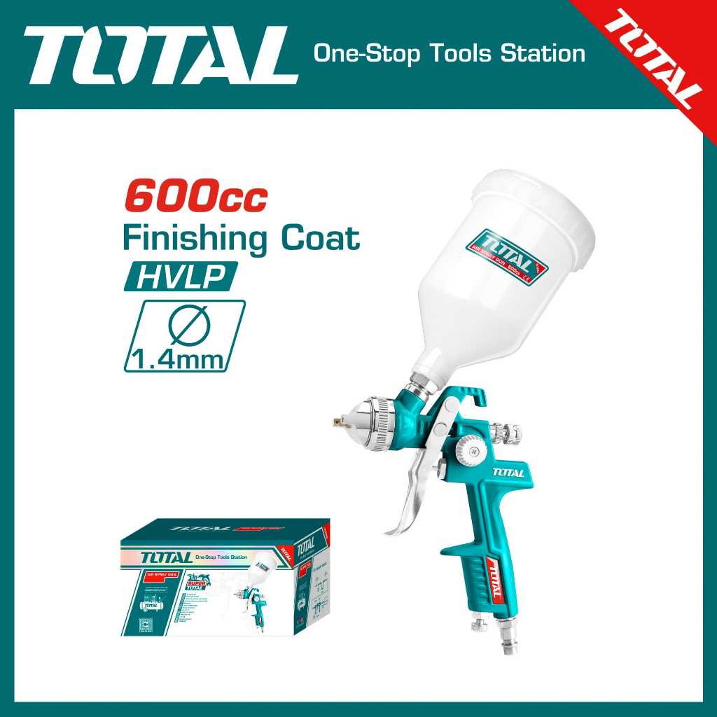 TOTAL Air spray gun 600cc TAT10601 | Shopee Malaysia