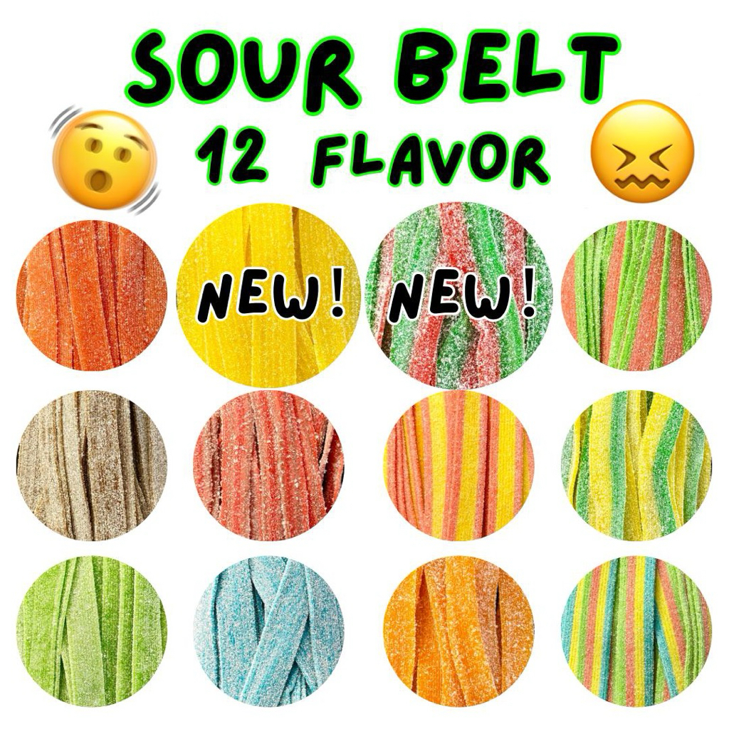 Halal Turkey Super Sour Belt🍭Bebeto Jelly Gummy gula coklat masam manis ...