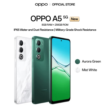 OPPO A5 5G Smartphone 8RAM+256GB IP65 Water and Dust Resistance | 6000mAh | 45W SUPERVOOC OPPO ...